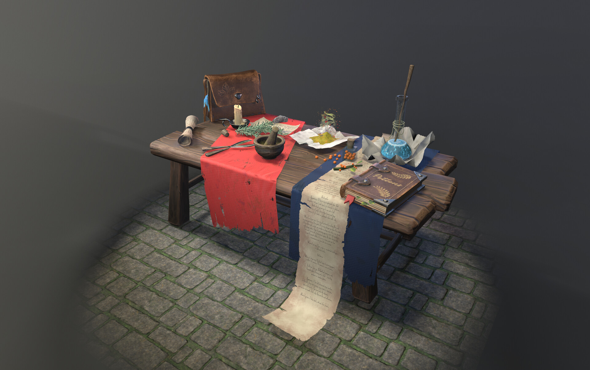 ArtStation - alchemist's table
