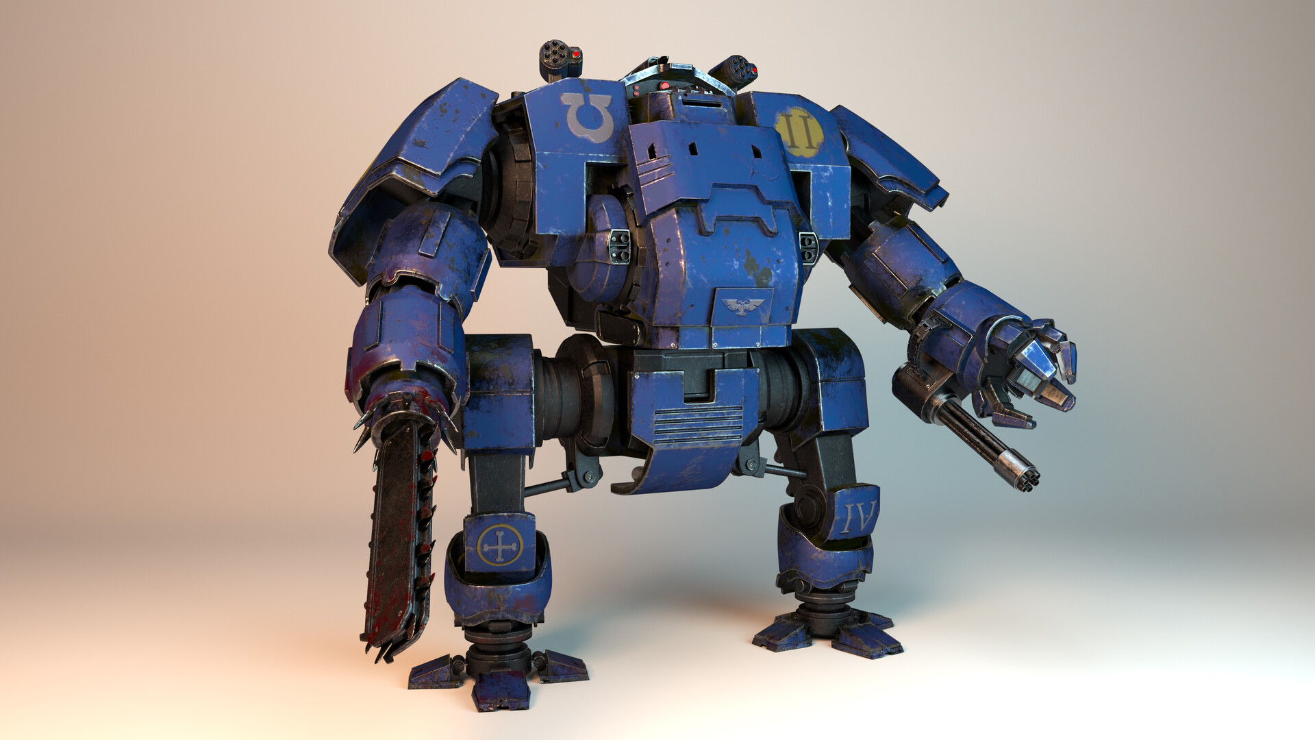 ArtStation - DreadNought - UltraMarine DreadNought
