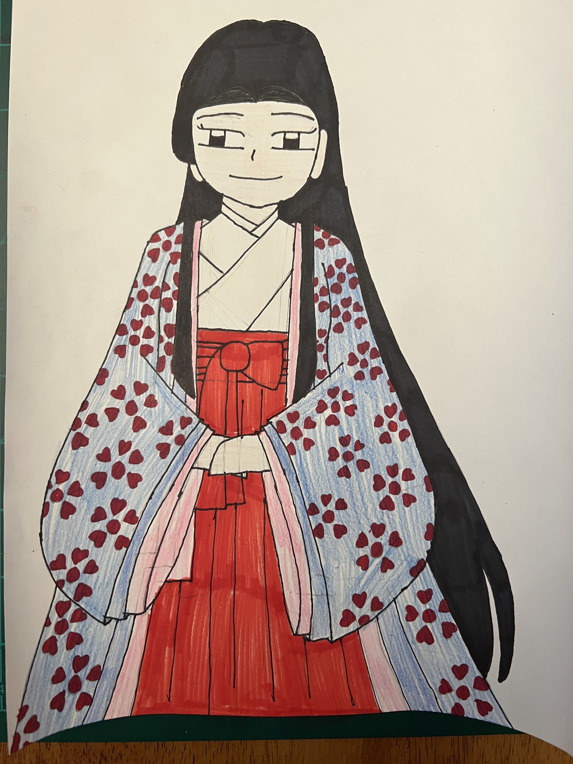 ArtStation - Japanese Noble Girl from the Heian Period