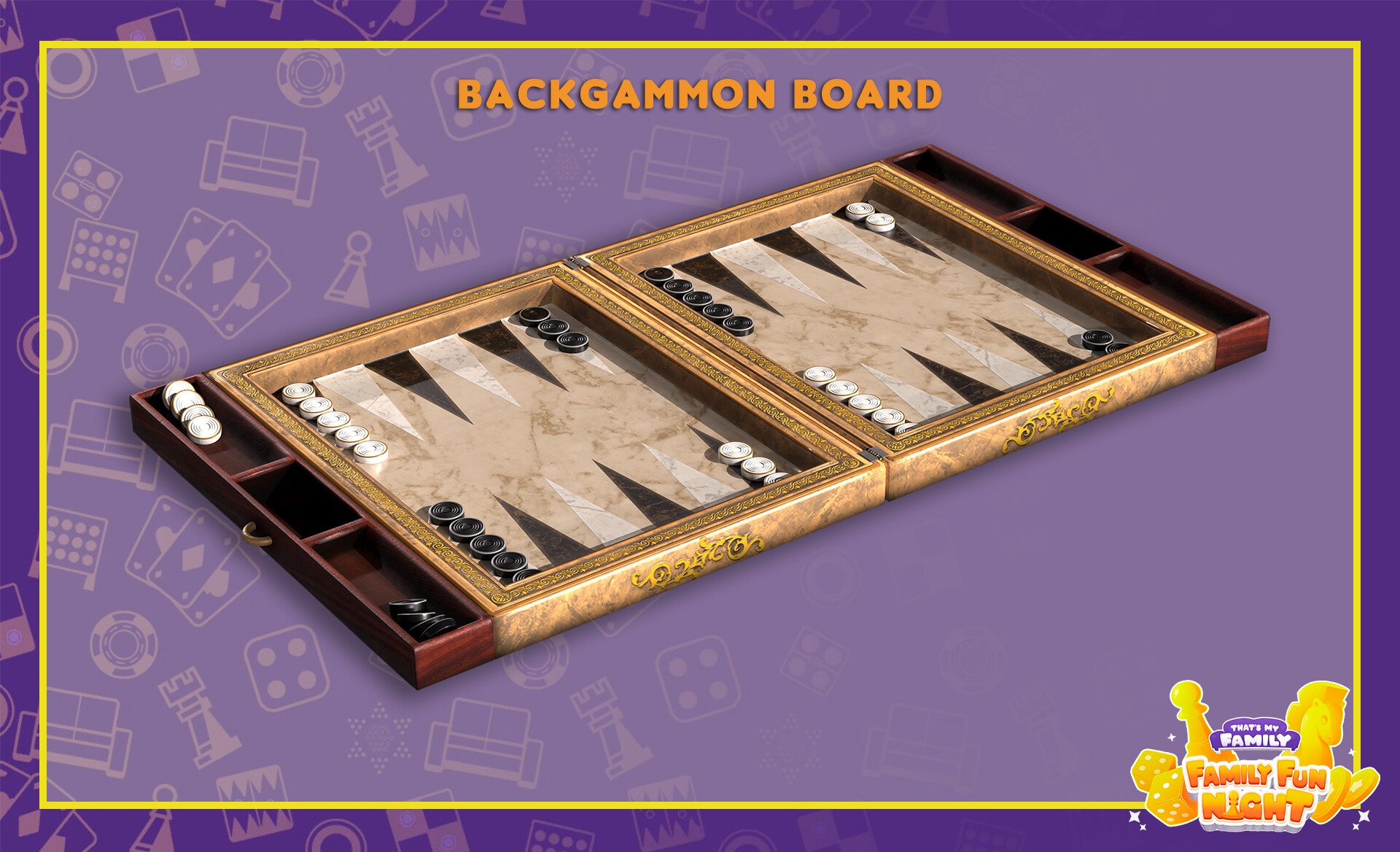Matheus Bregantin - Backgammon Board - That's My Family