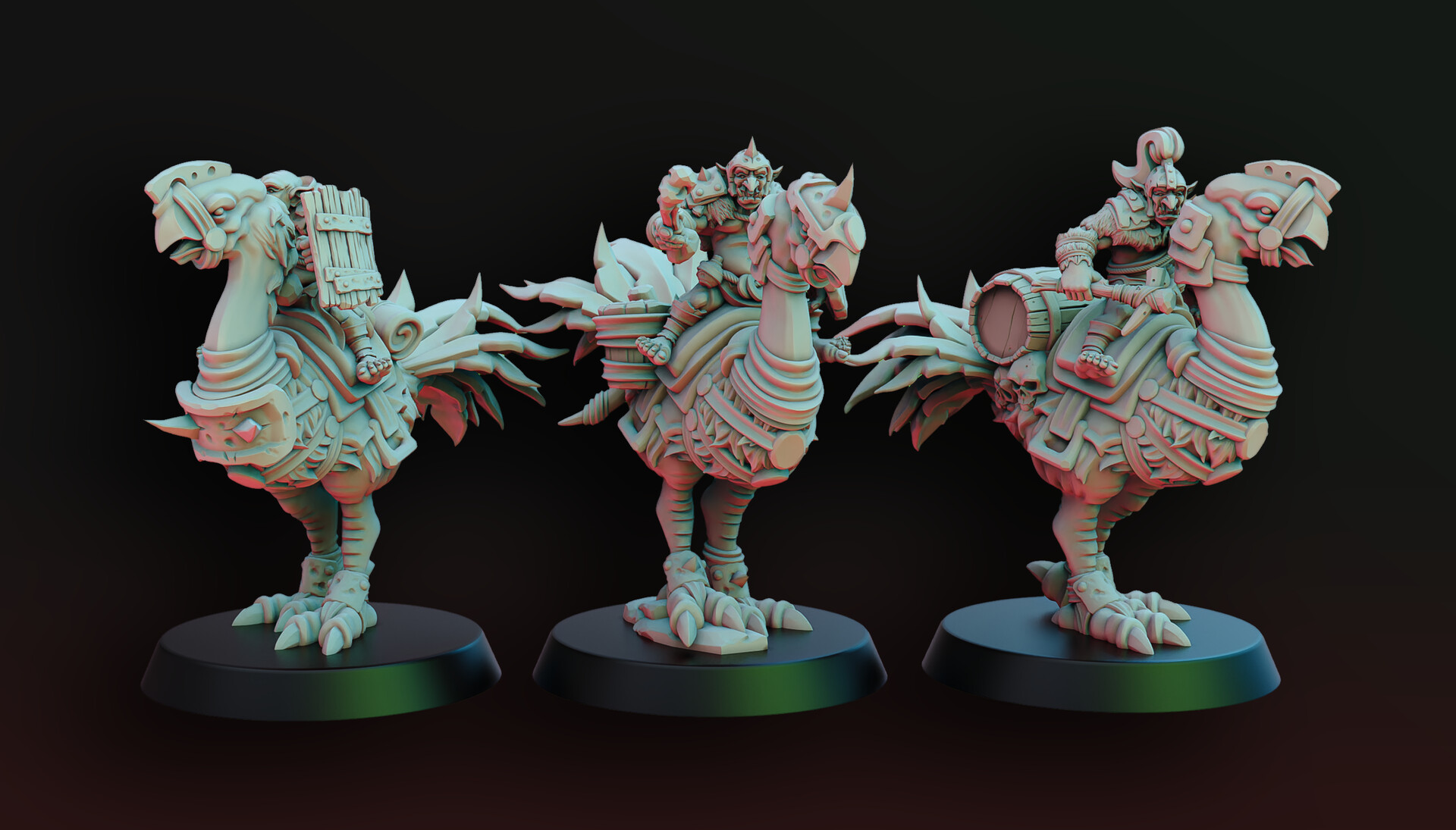 ArtStation - Goblins on Cassowary