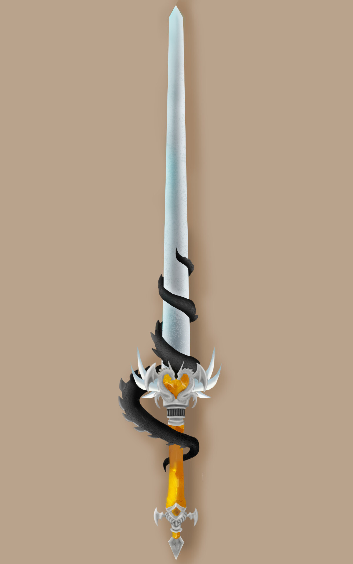 ArtStation - Draconic Ambre Sword