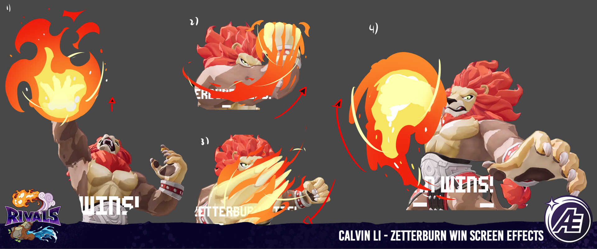 Calvin Li - Rivals of Aether 2 - Zetterburn VFX Concepts