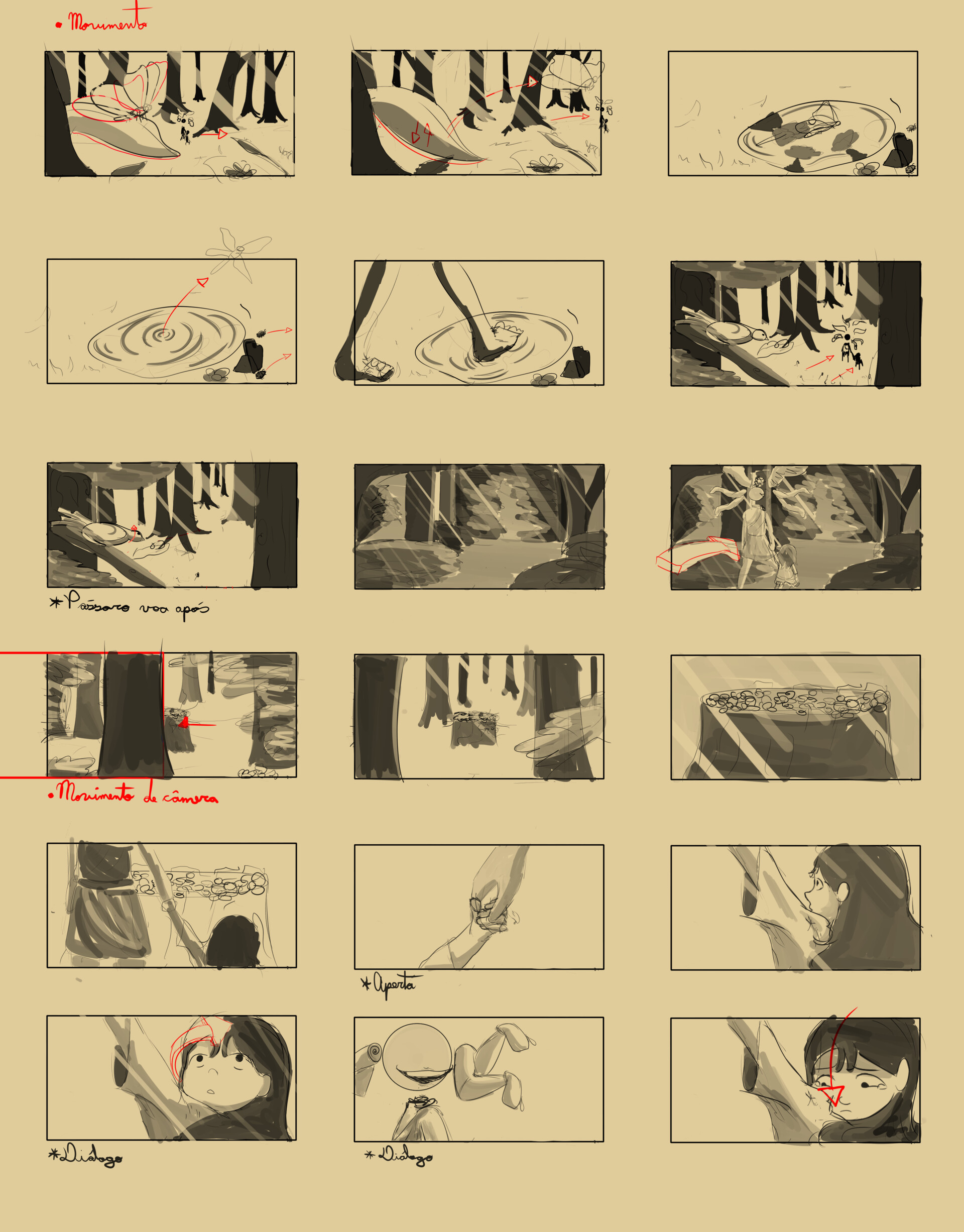 ArtStation - Our garden: characters and storyboard