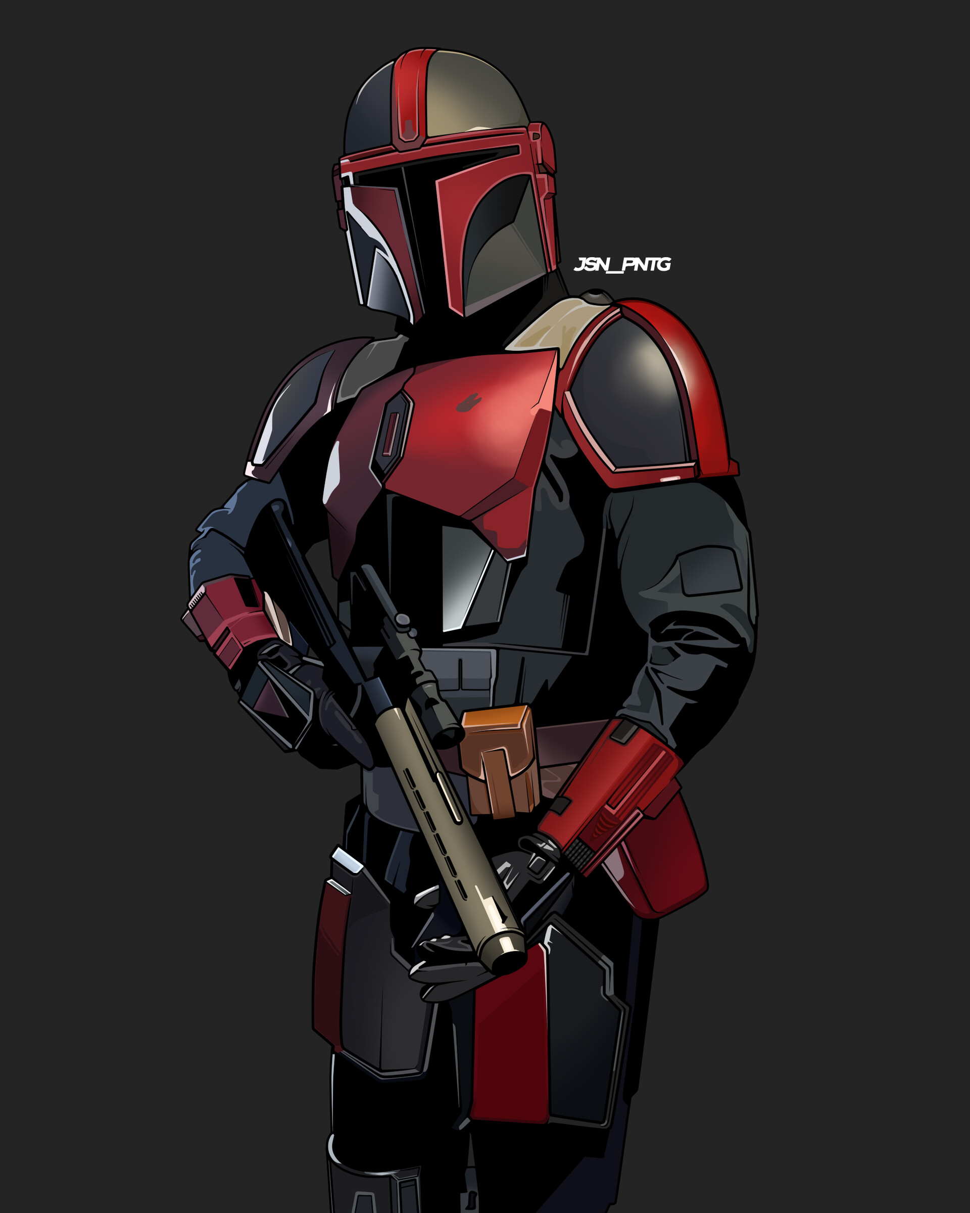 ArtStation - The Mandalorian Red