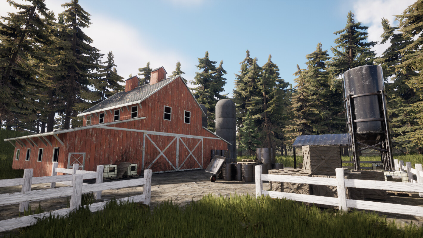 ArtStation - American Barn Environment