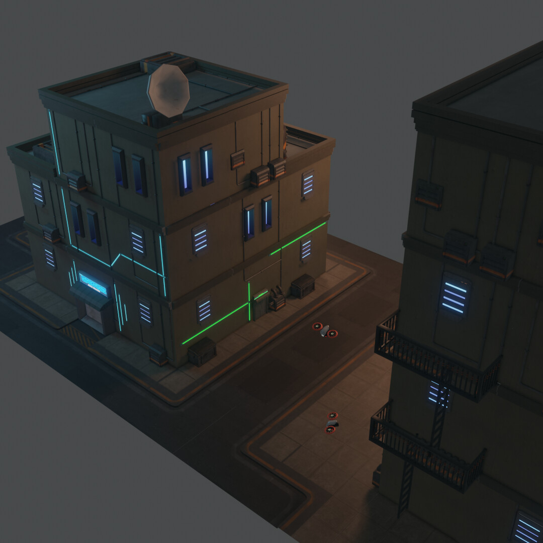 Yudhanto Pratama - Cyberpunk Bulding