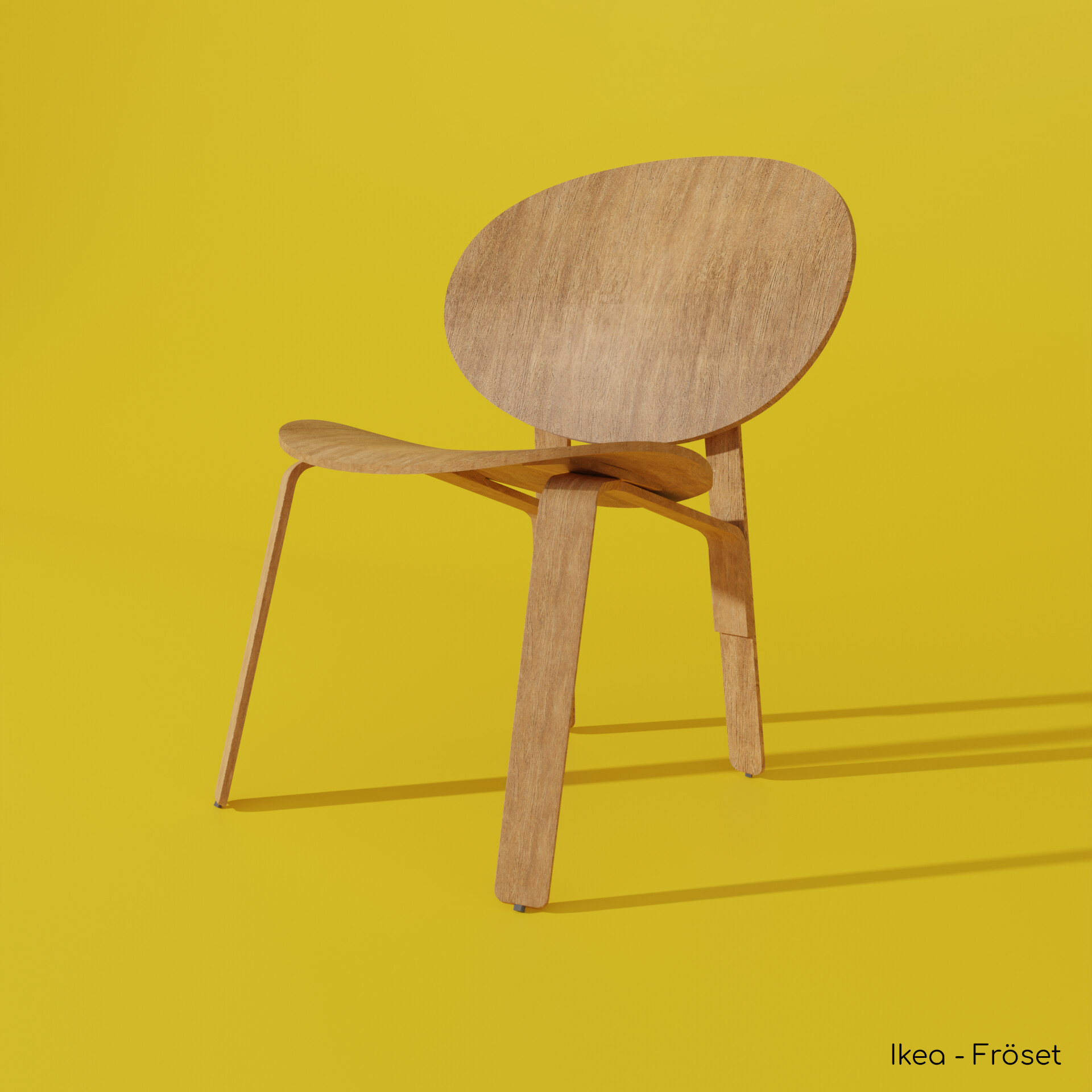 ArtStation - 3d model of the Froset Ikea's chair