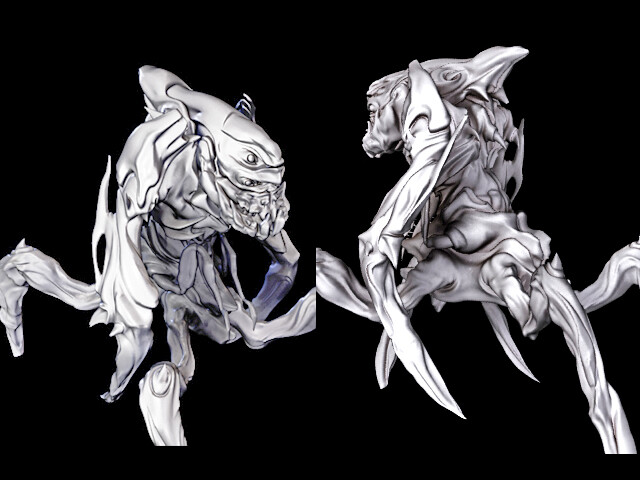 ArtStation - bw monster 01