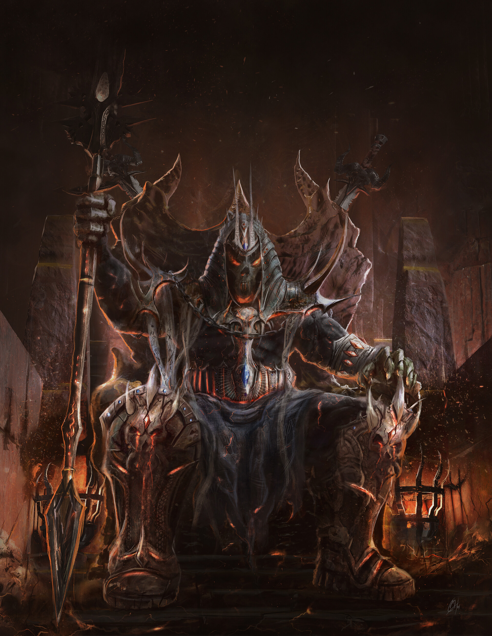 ArtStation - blood and doom cover! twelve pillars of doom. now on ...