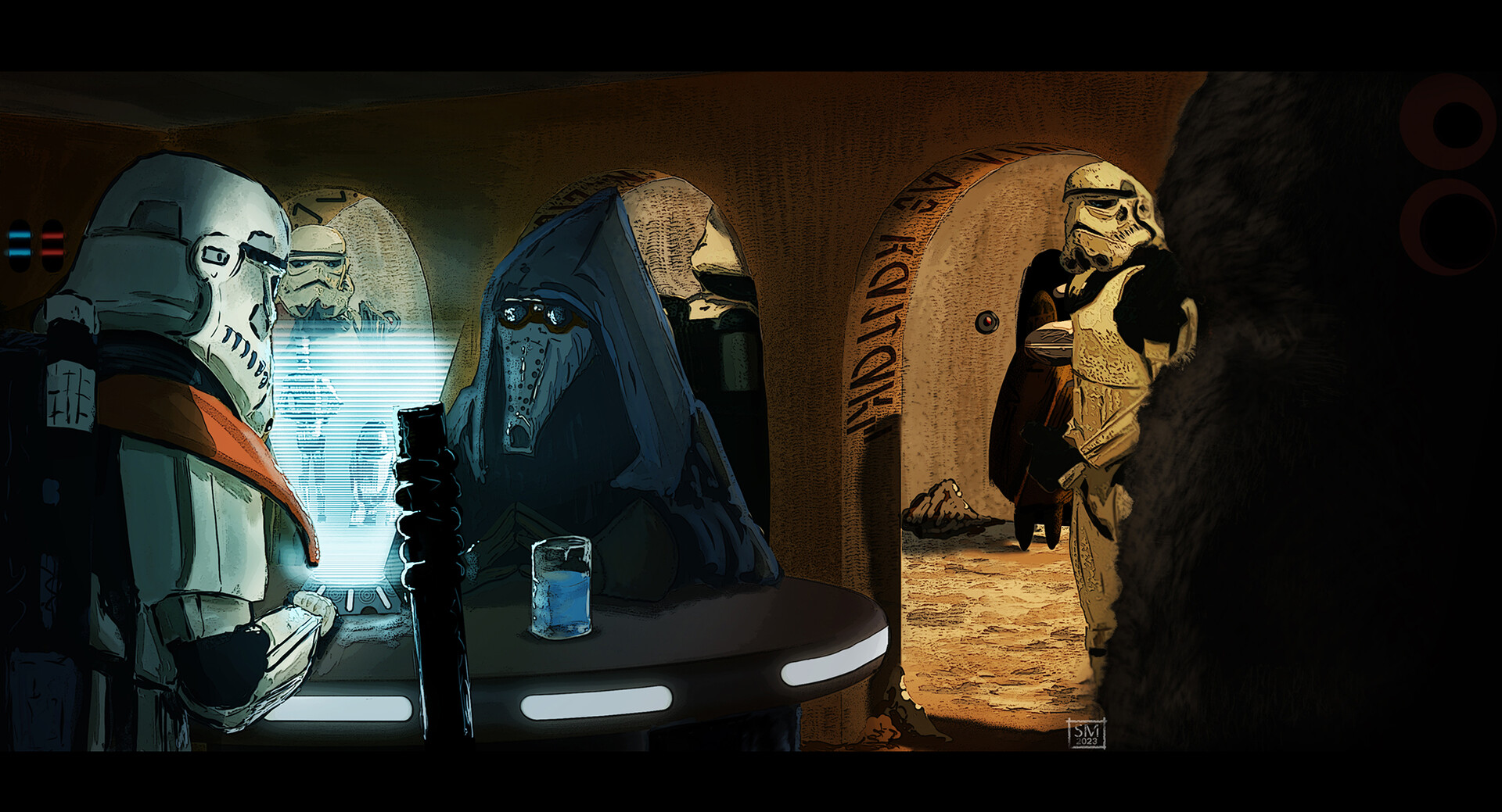 ArtStation - Star Wars key frame "Hiring a spy"
