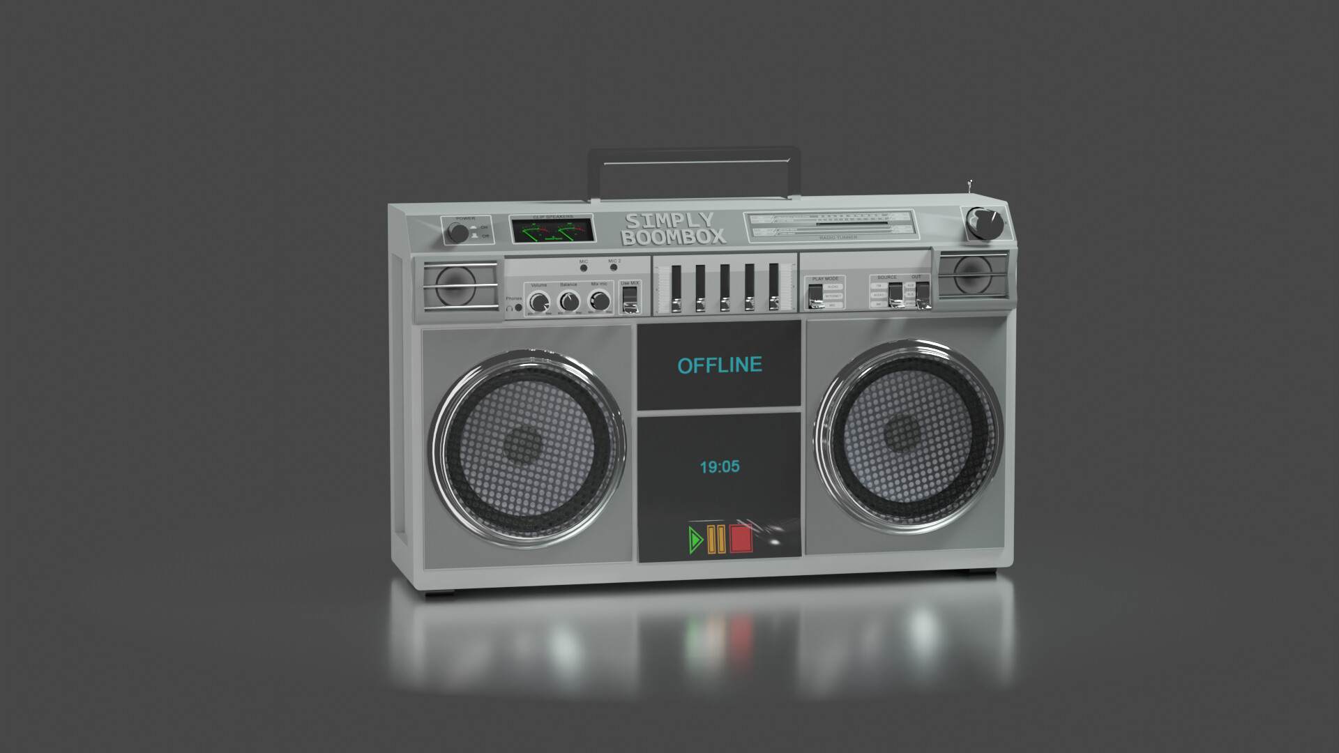 ArtStation - Simply boombox (WIP)