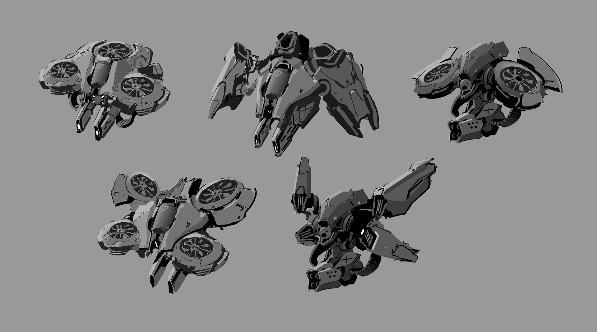 ArtStation - Drone Sketches