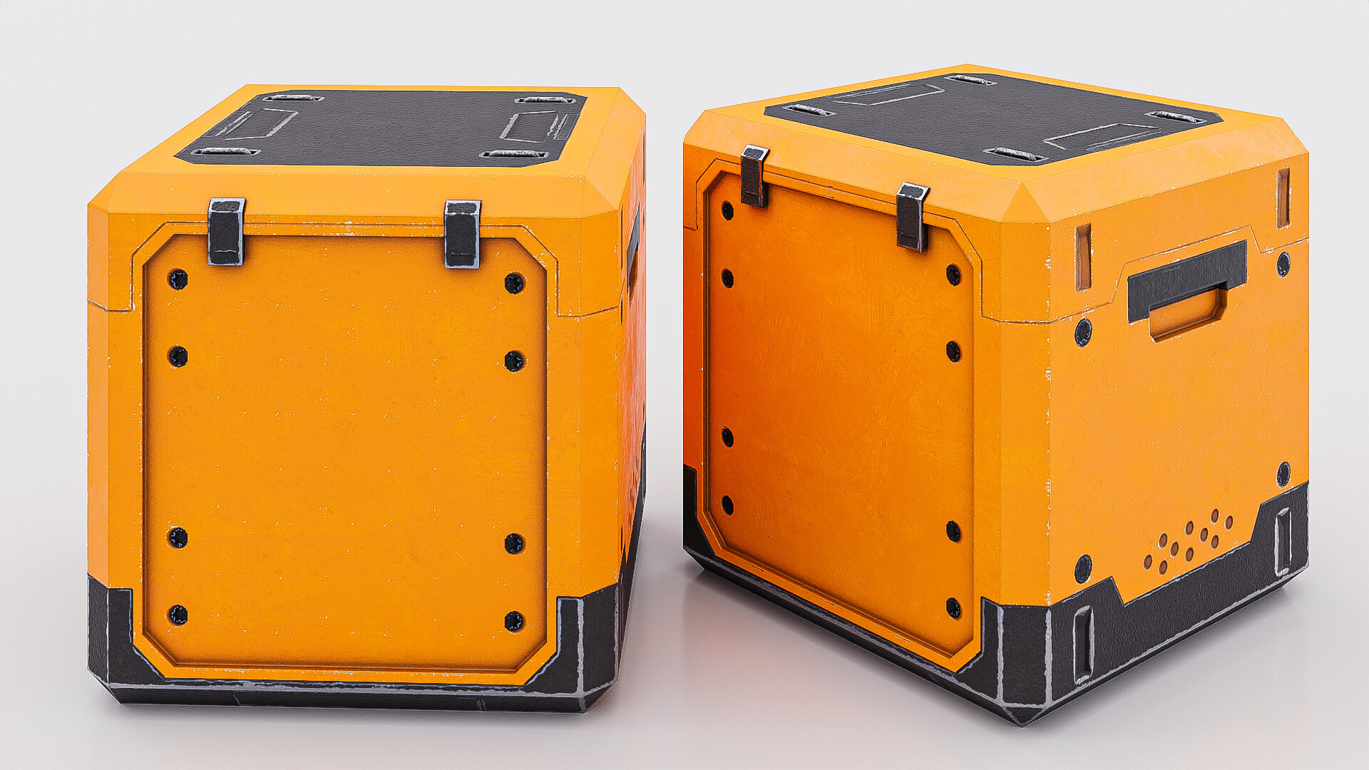 ArtStation - Sci-fi Drop Off Crate - Game Asset