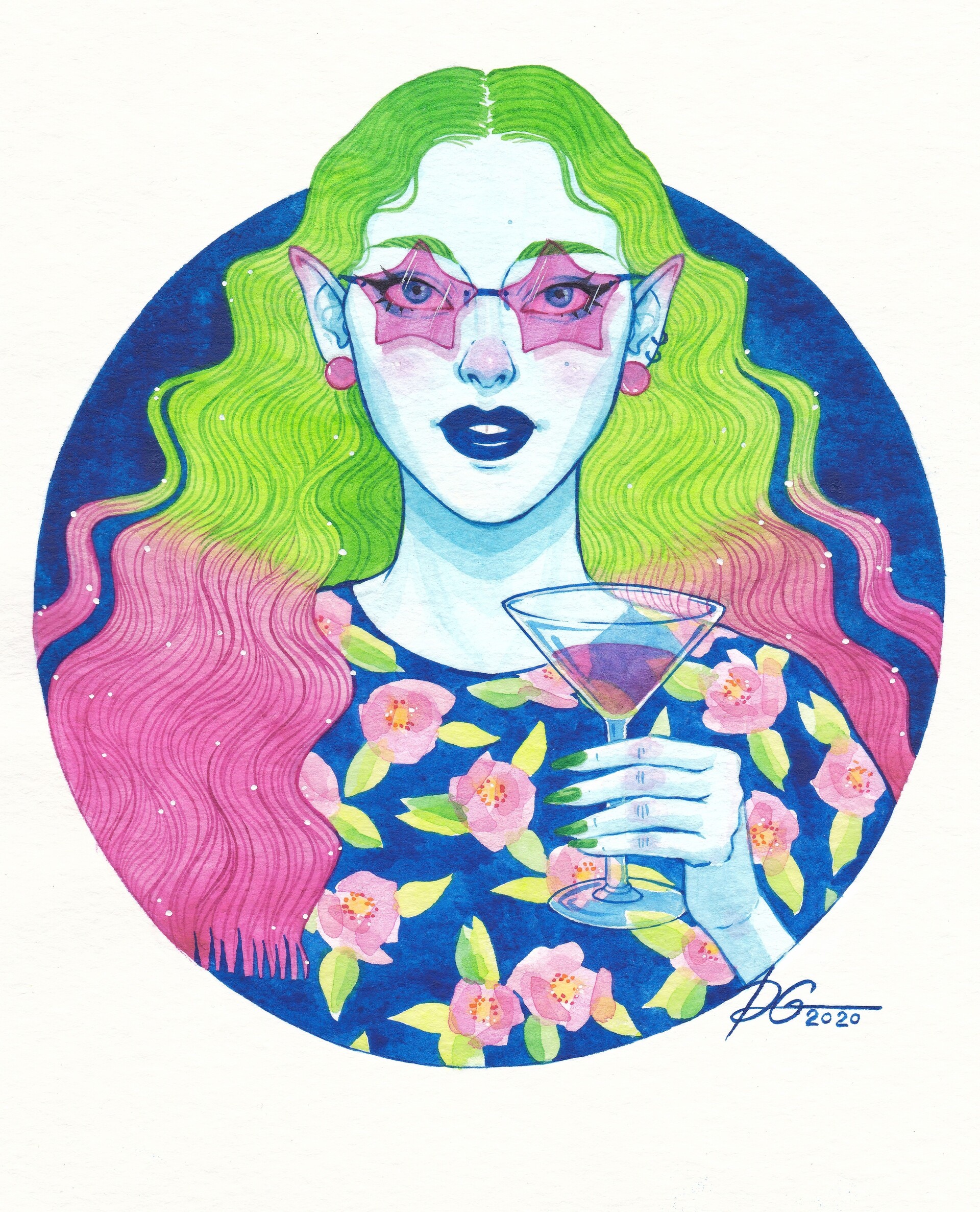 ArtStation - Two girls in a circle