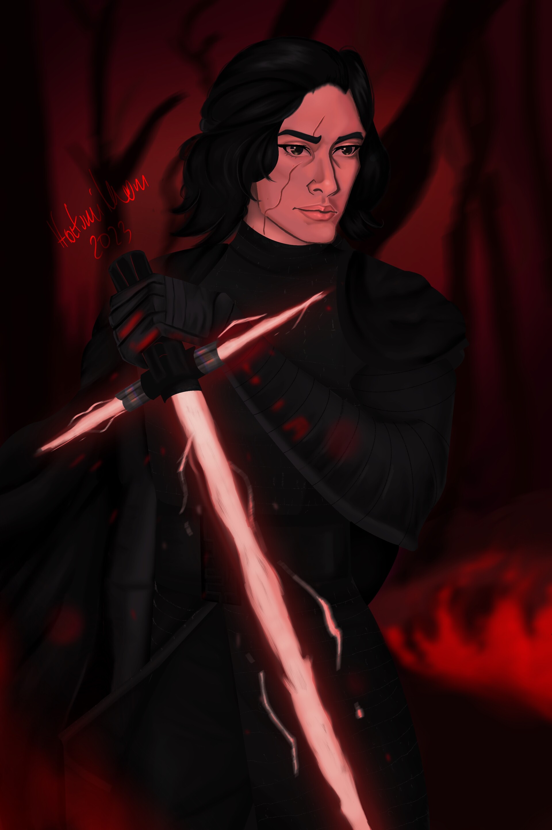 ArtStation - Kylo Ren / Ben Solo from Star Wars