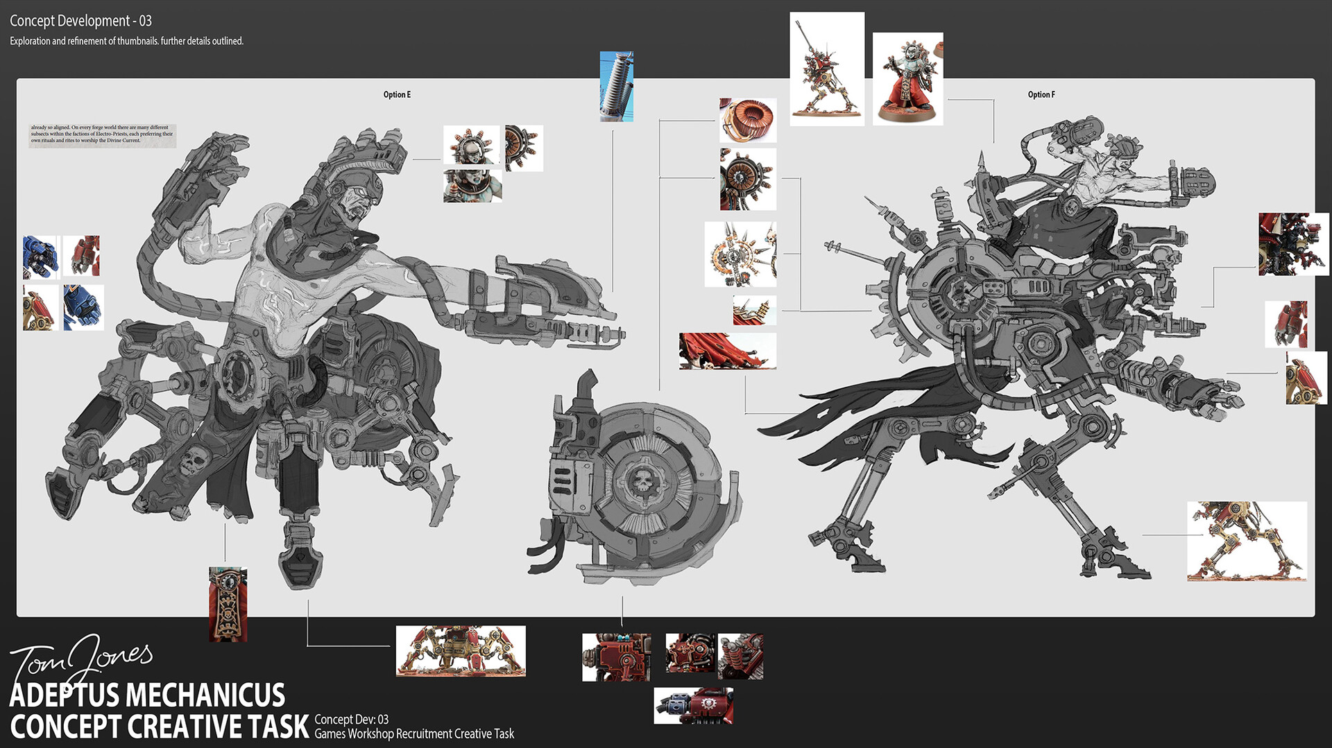 Tom Jones - Adeptus Mechanicus Concept Designs