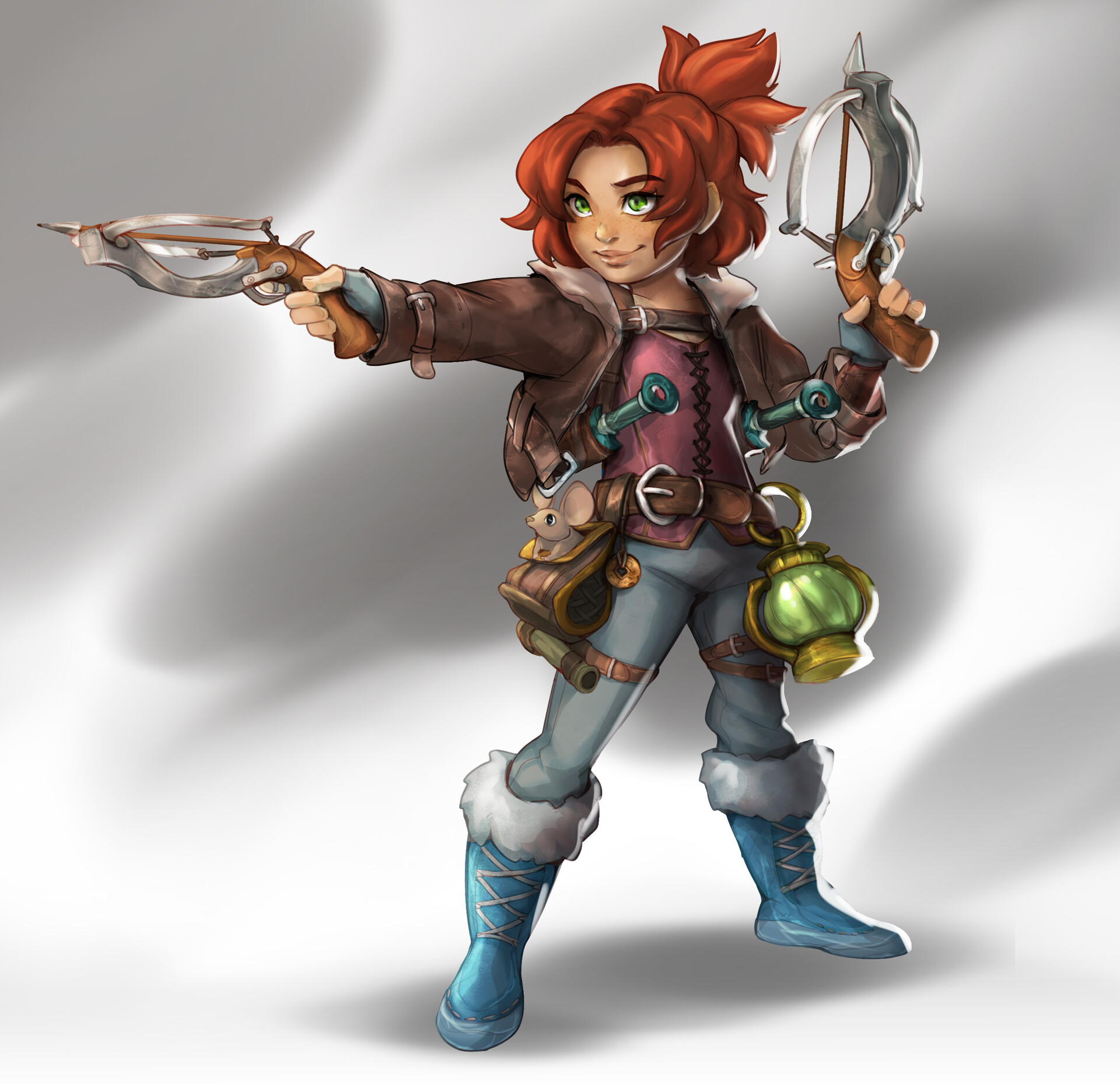 ArtStation - Penny the Halfling Rogue