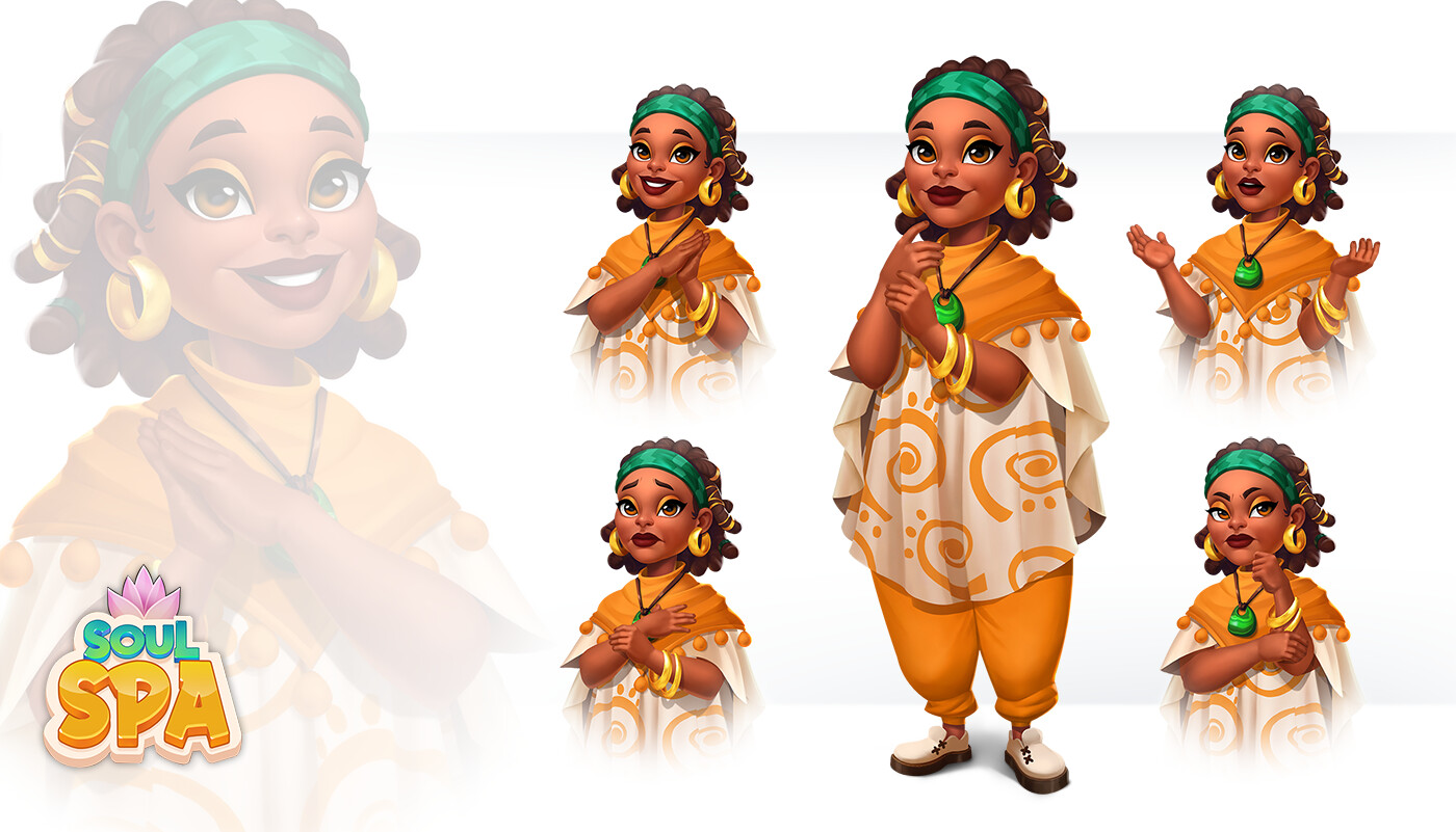 Anna Helvett - Soul SPA characters