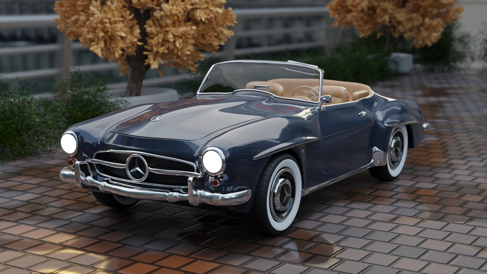 ArtStation - Vintage Mercedes