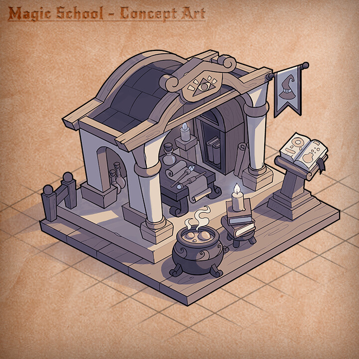 ArtStation - Magic School-Concept Art