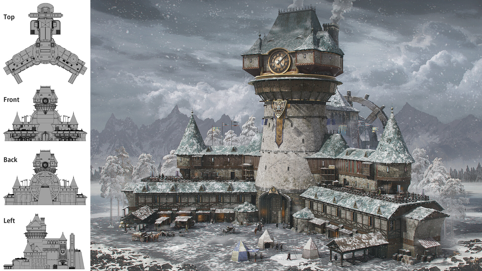 ArtStation - guild house (north)