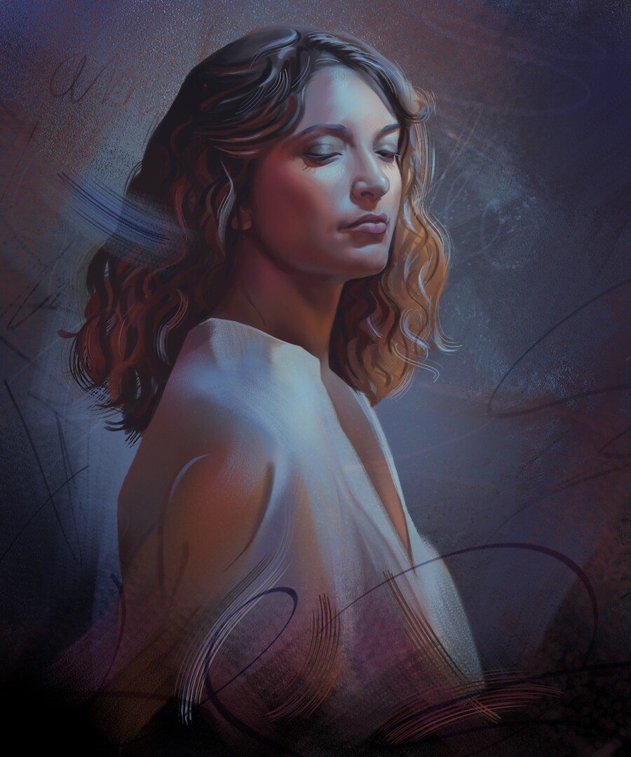 ArtStation - Portrait Study in Cool Light