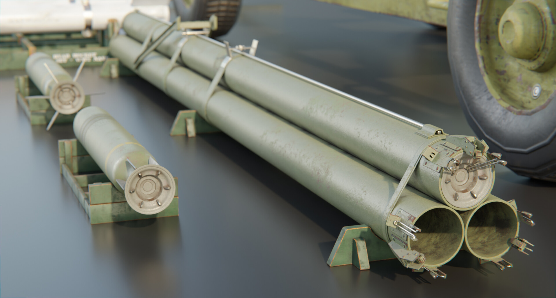 Marcin Gabryelczyk - Game Art: WW2 aircraft rockets BUNDLE