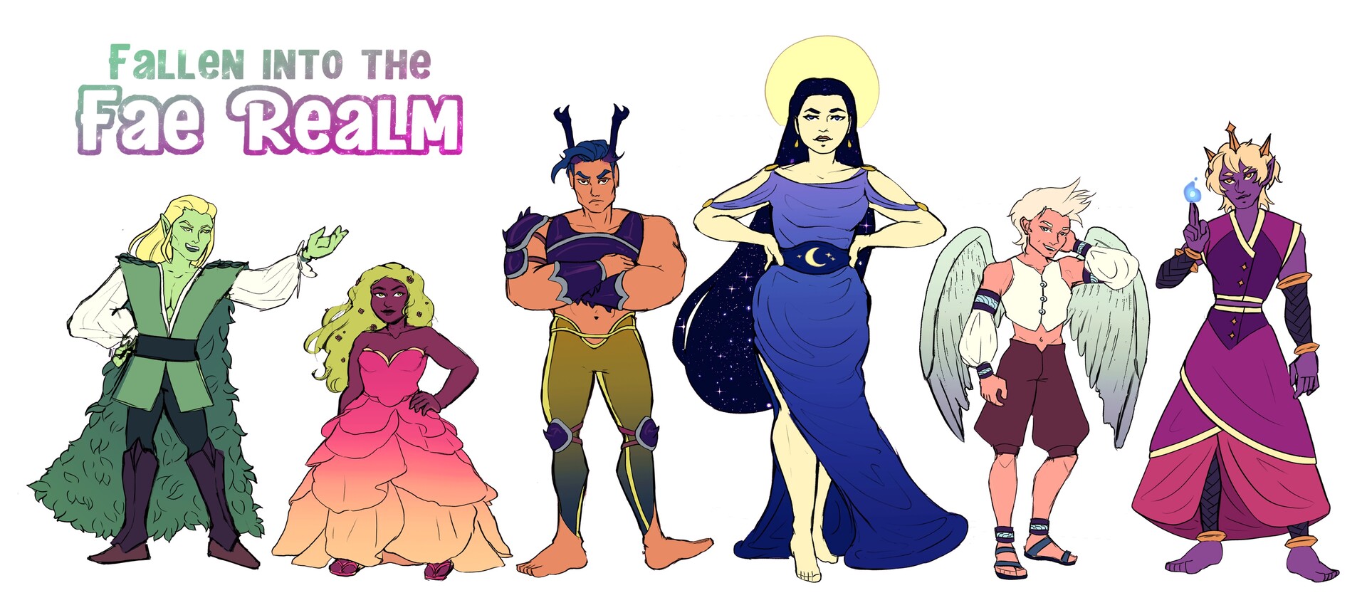 ArtStation - Fallen into the Fae Realm Character Designs