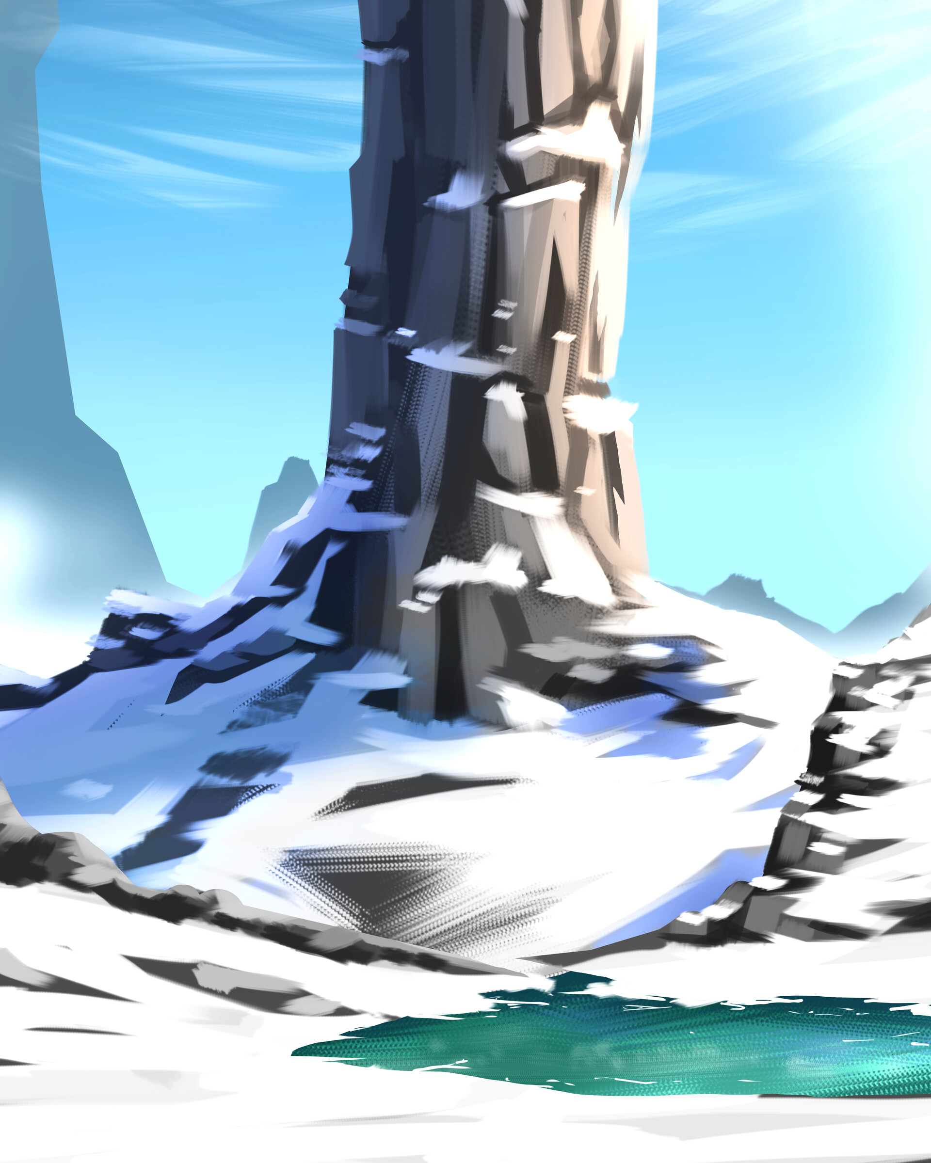 ArtStation - quick painting, grayscale to coloring