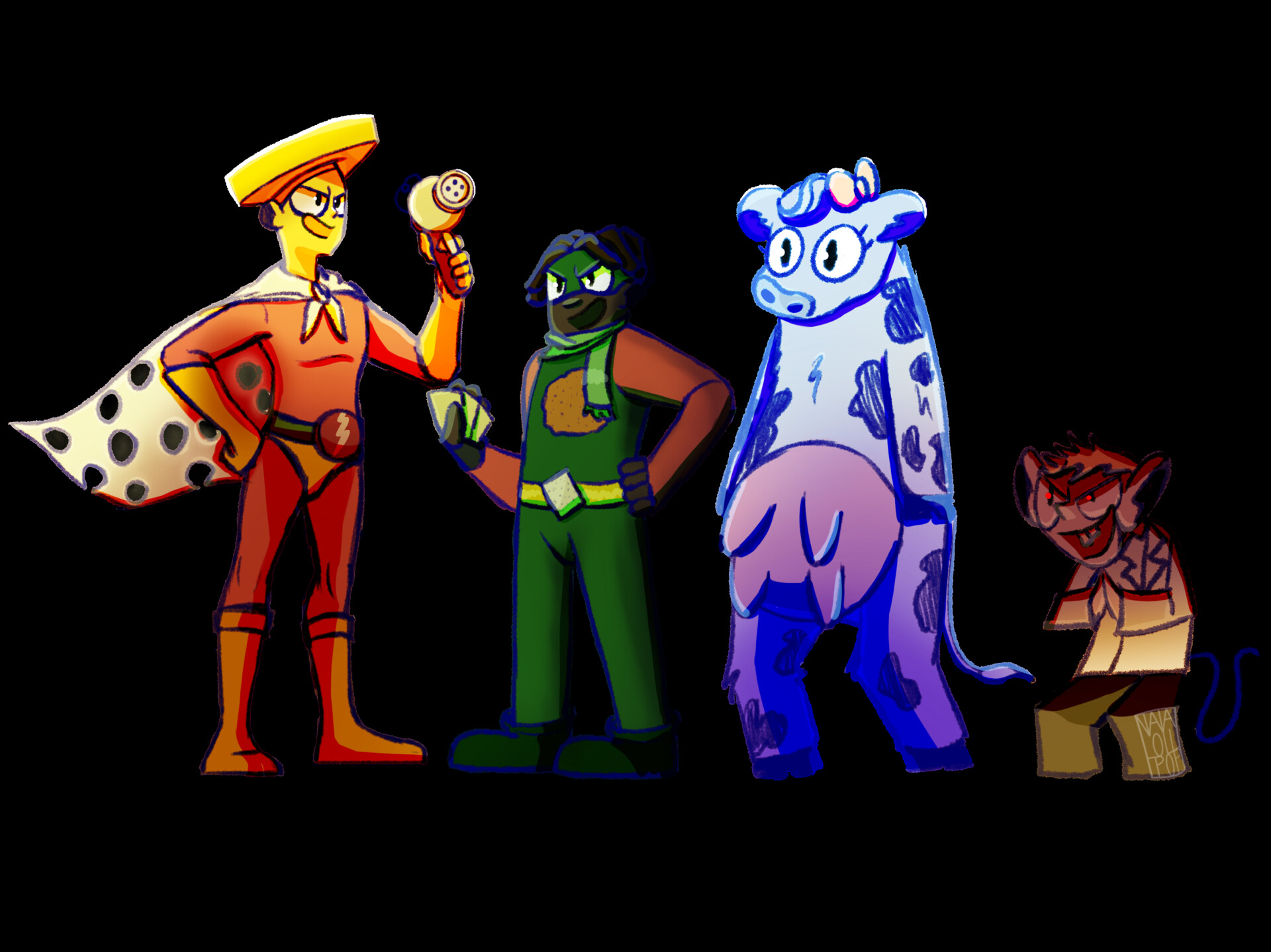 ArtStation - 'Cheesy the Cheese Man' Cast