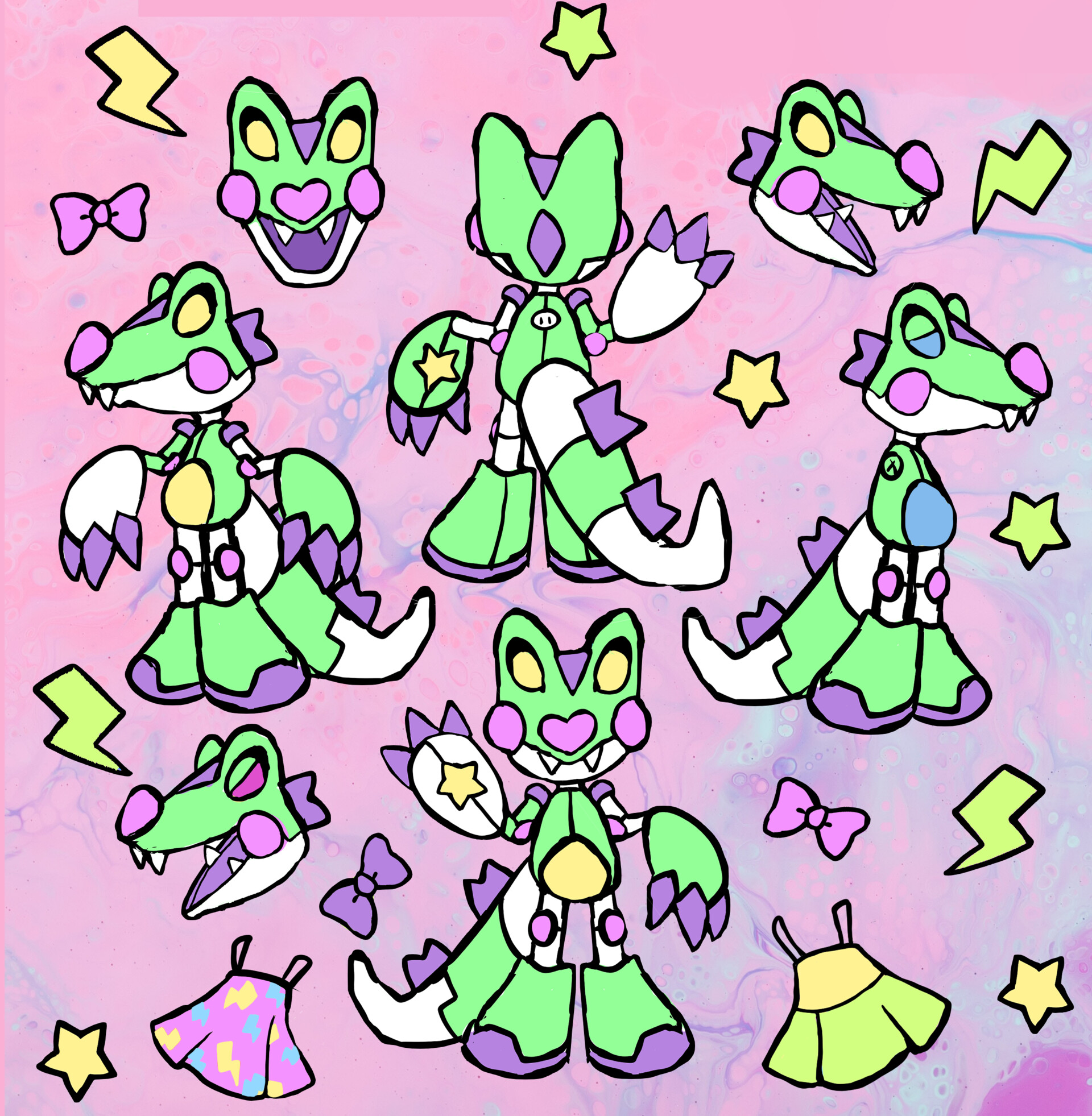 ArtStation - Character Mascots - Digit & Gummi