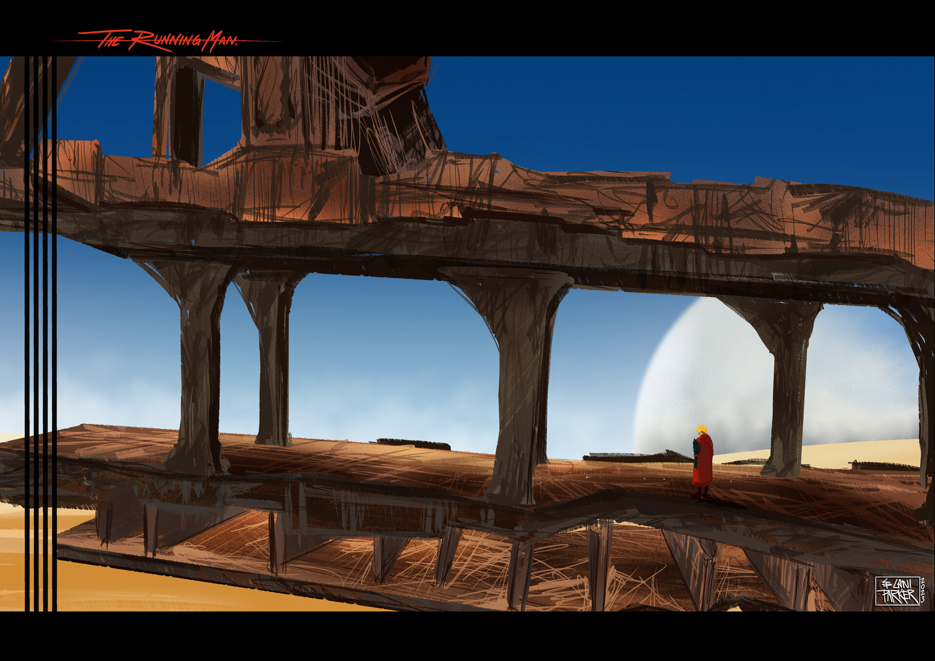 ArtStation - Trigun Stampede scene paint