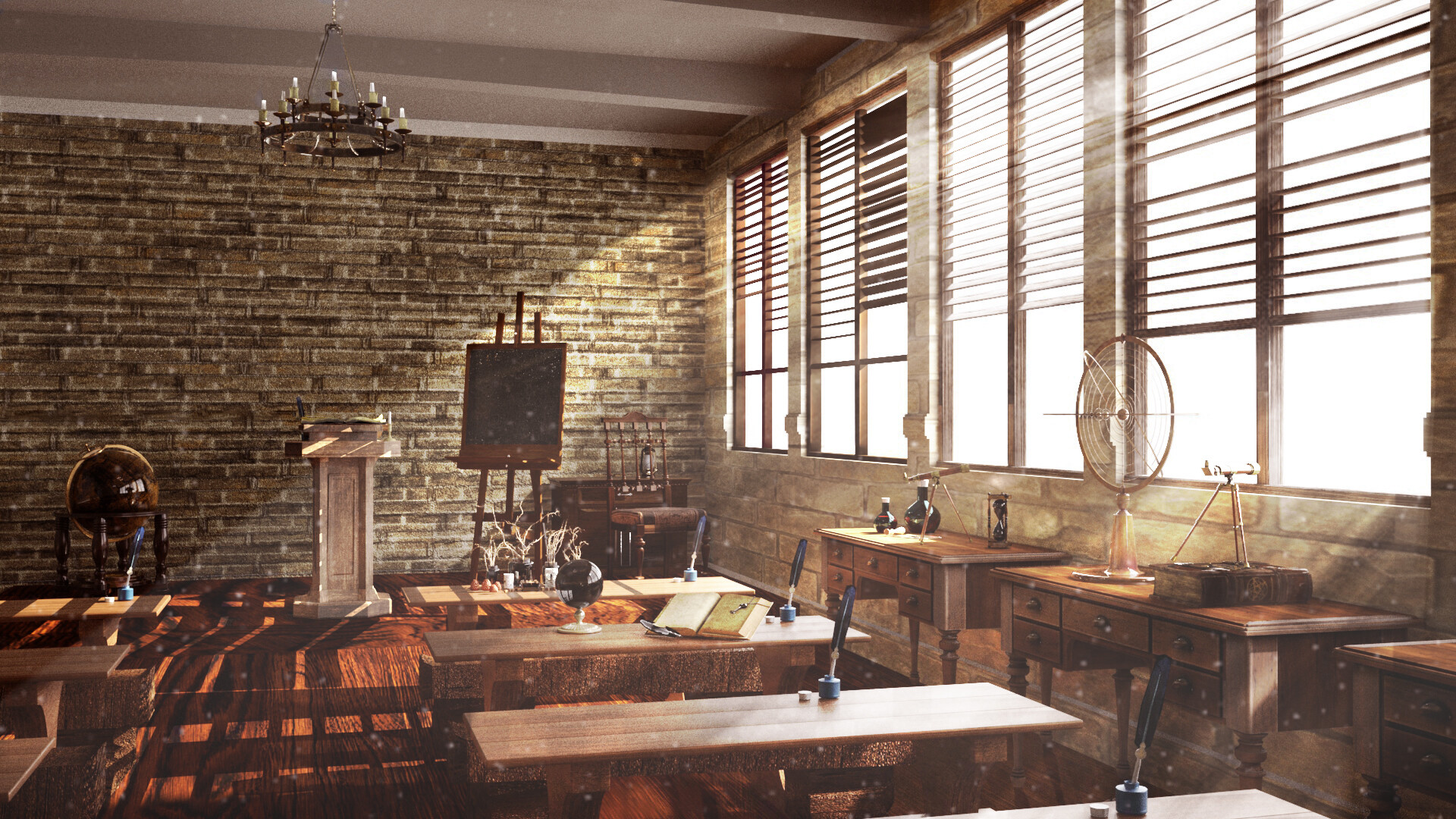 ArtStation - Medieval Classroom