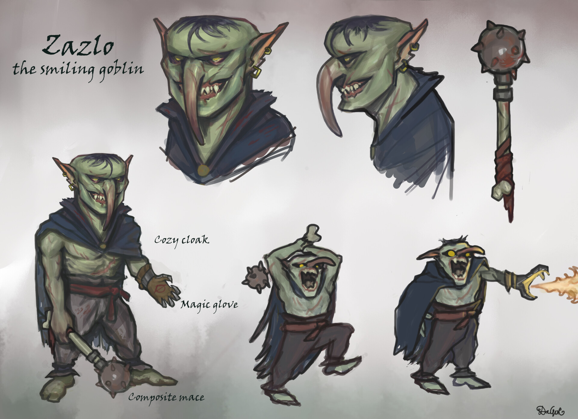 ArtStation - Zazlo the smiling goblin