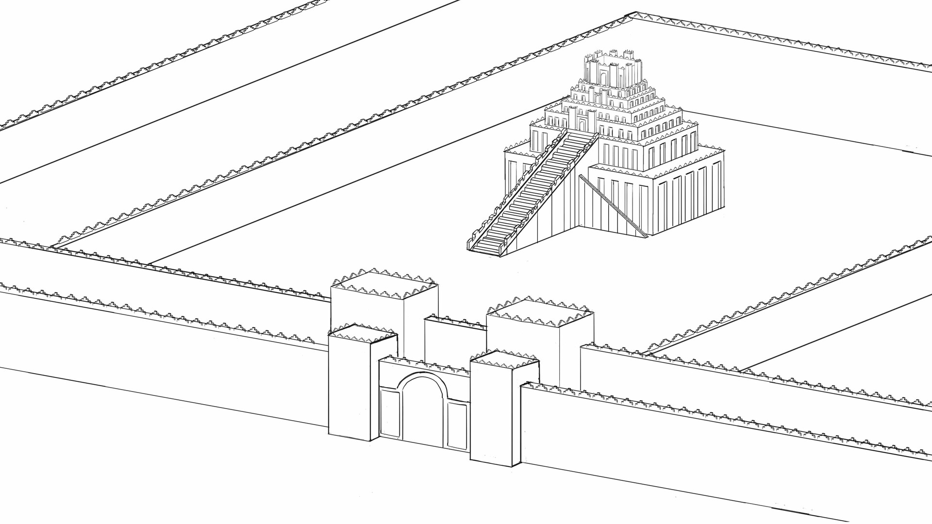 Ishtar Gate Sketch