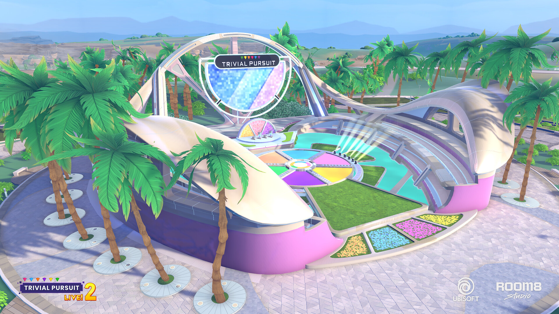 Room 8 Studio - Portfolio - Locations (Trivial Pursuit Live! 2)