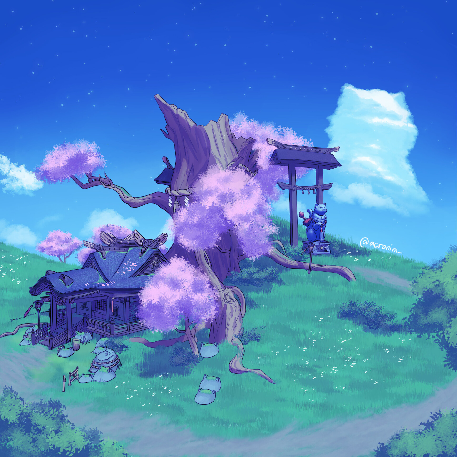 ArtStation - Asase Shrine - Genshin Impact Fan Art