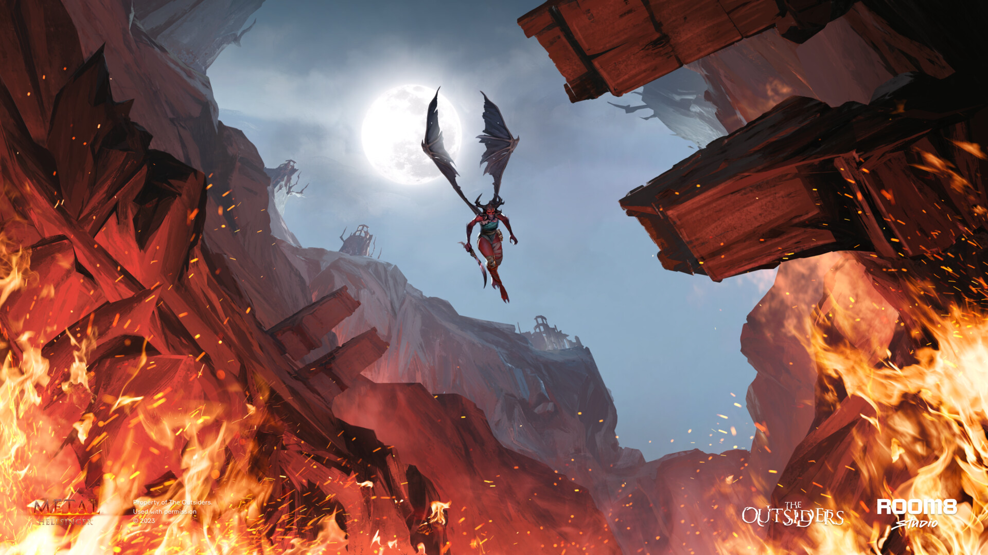 Room 8 Studio - Portfolio - Illustrations and cutscenes (Metal: Hellsinger)