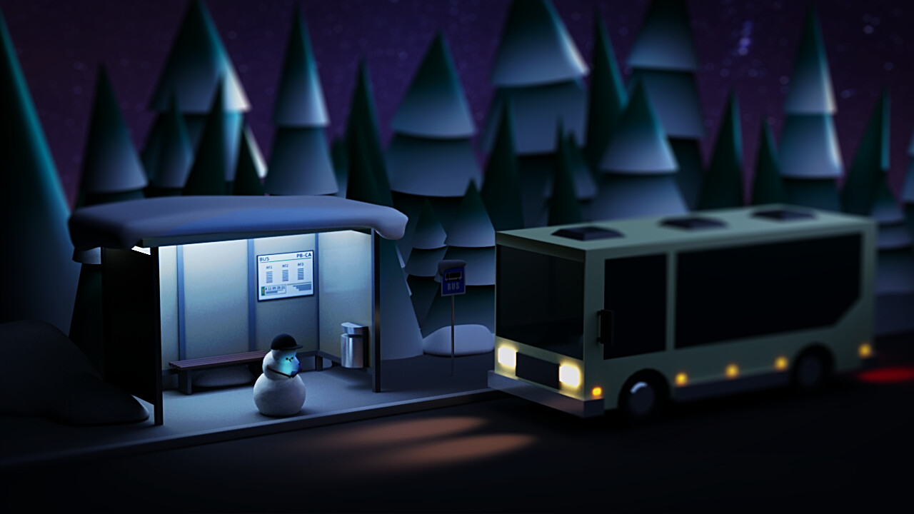 ArtStation - The Modern Snowman