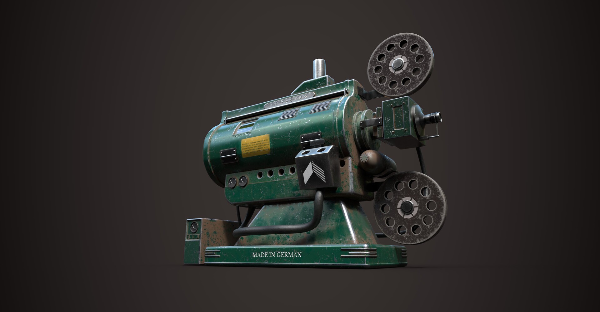 ArtStation - Old Time camera.. Modeling, Texturing #maya #substance
