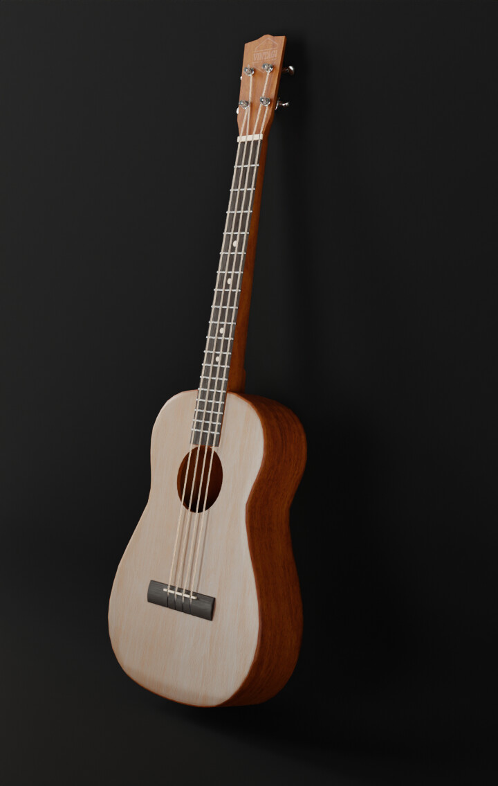ArtStation - Wooden Ukulele