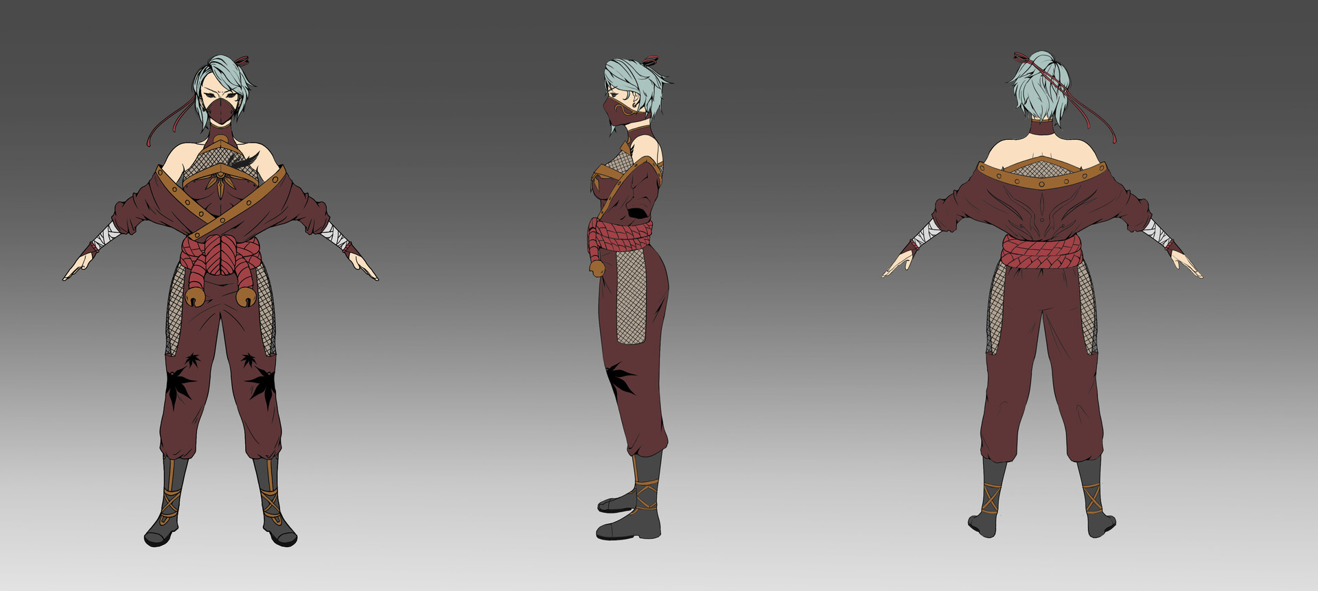 邢辰 - Character concept-Female ninja