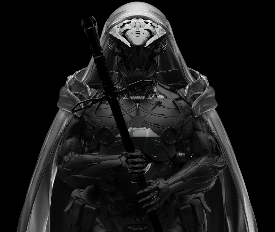 ArtStation - Raincoat Samurai