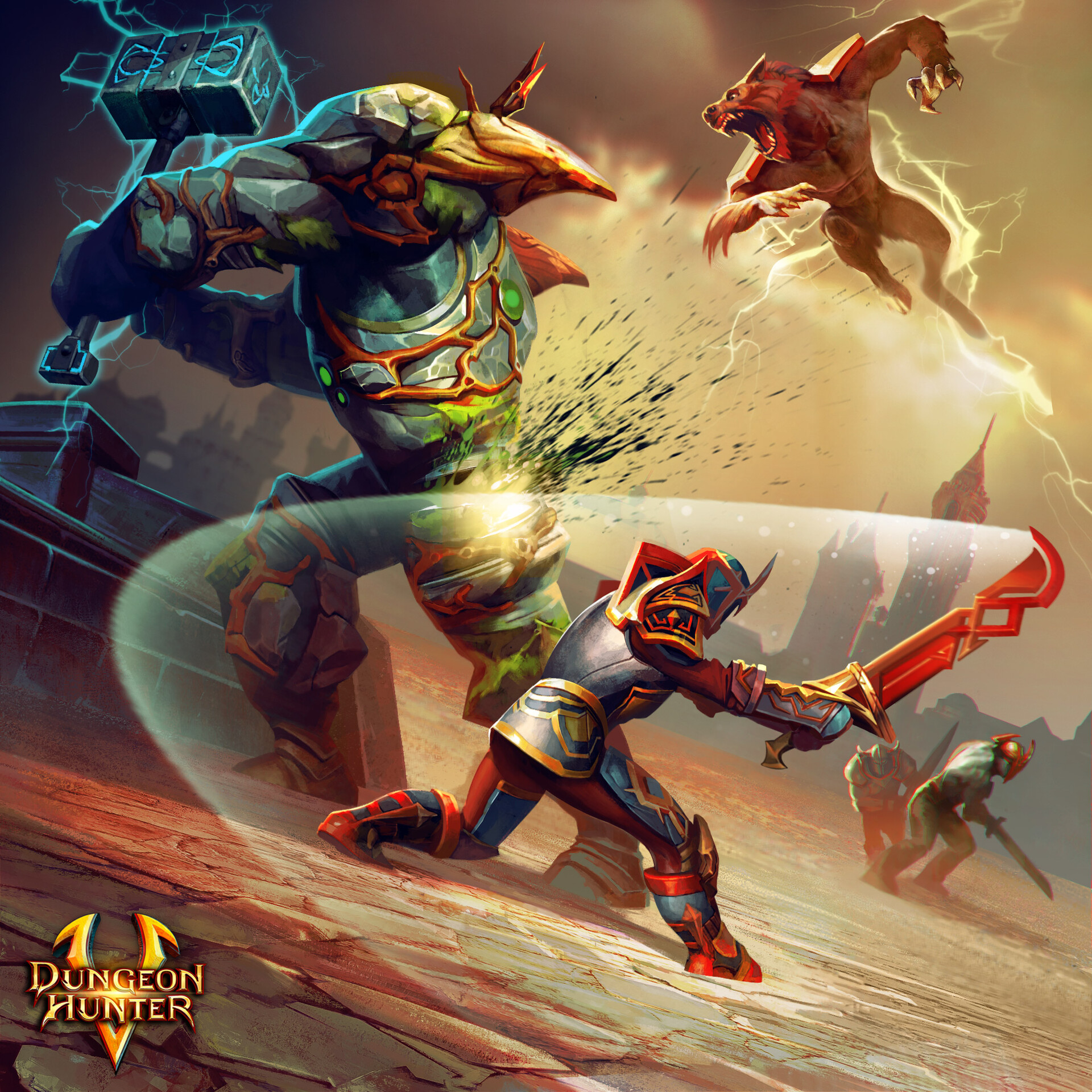 ArtStation - splash screen for Dungeon Hunter 5. Gameloft