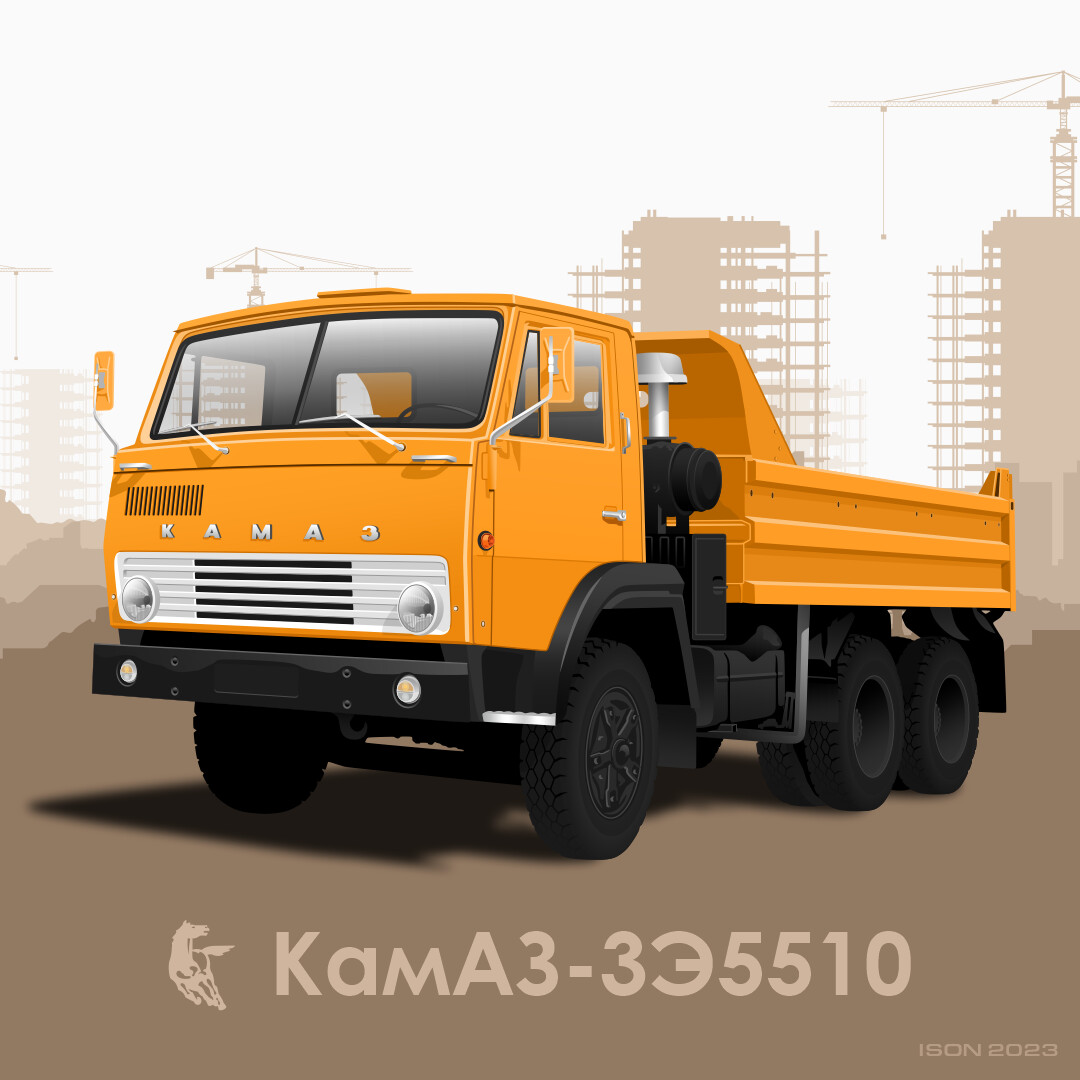 ArtStation - KamAZ-3E5510 Vector works.