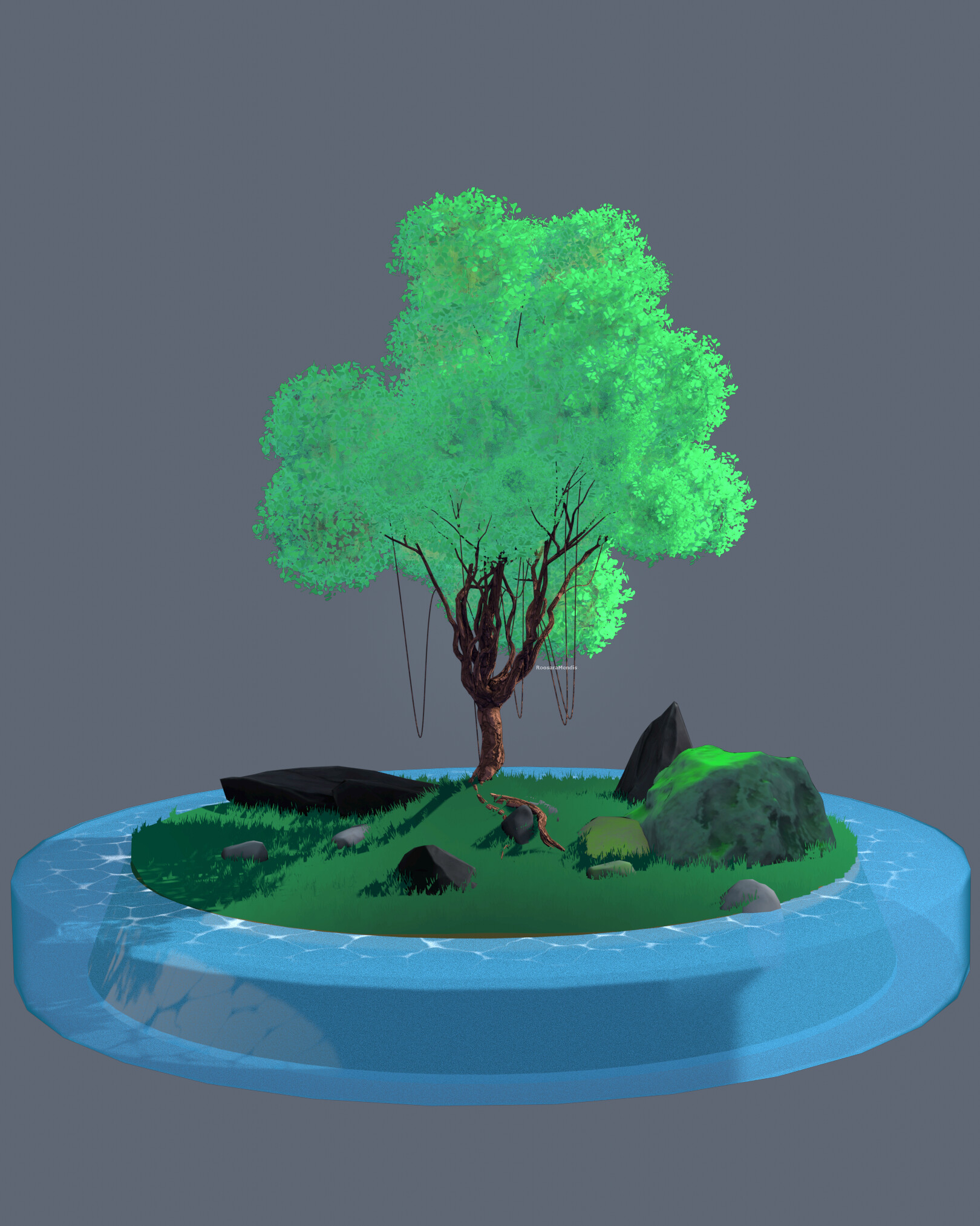 ArtStation - 3D Stylized tree