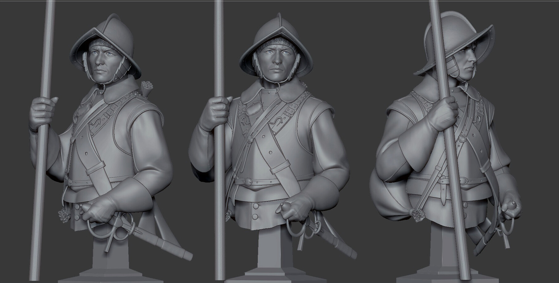 Viktor Voronenko - European Pikeman, XVII century