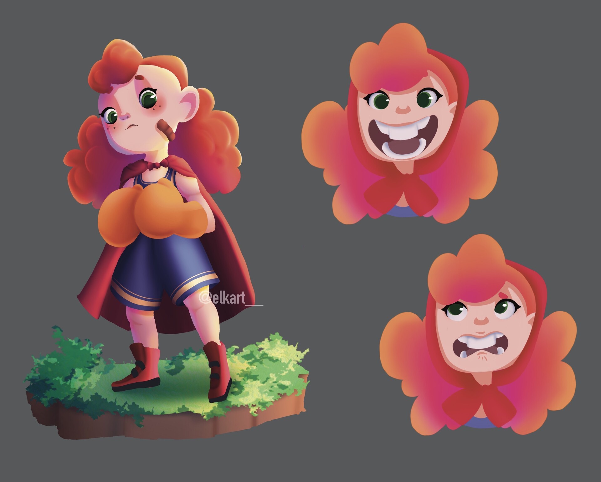 ArtStation - Little Red Hood Fighter