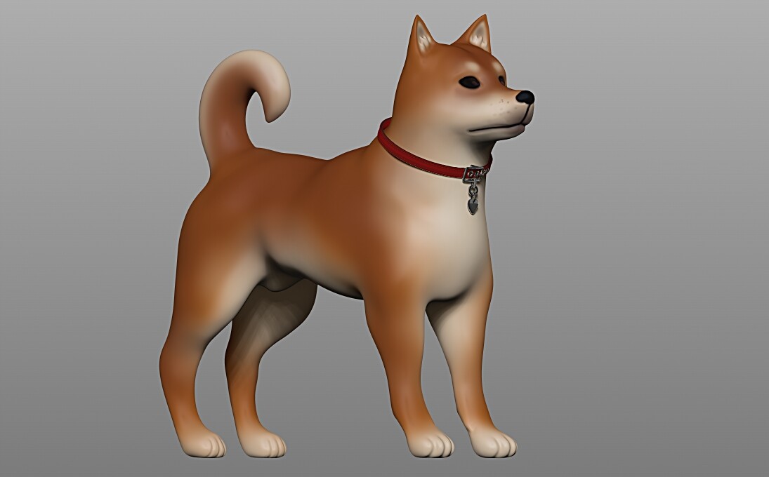 ArtStation - Shiba Inu made in zbrush